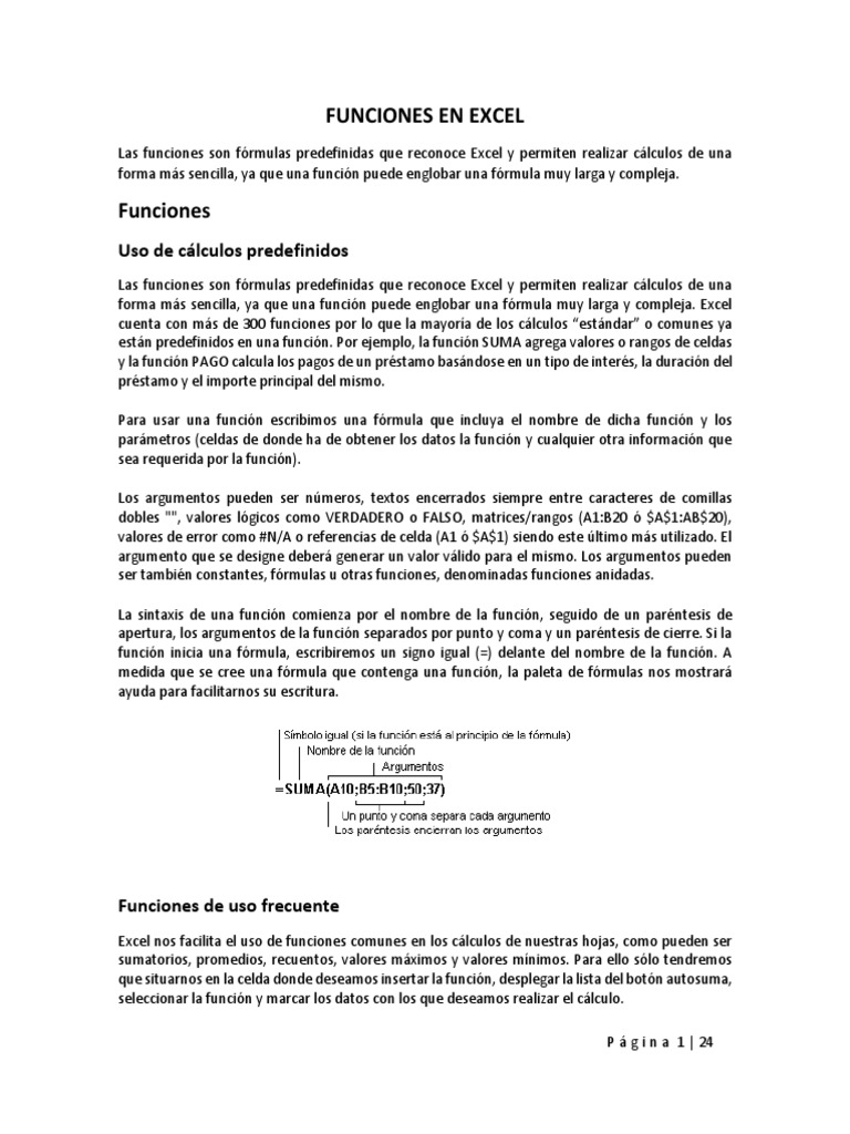 Material C. Unidad 3 Excel Basico | PDF | Microsoft Excel | Función ... Material C. Unidad 3 Excel Basico | PDF | Microsoft Excel | Función ...