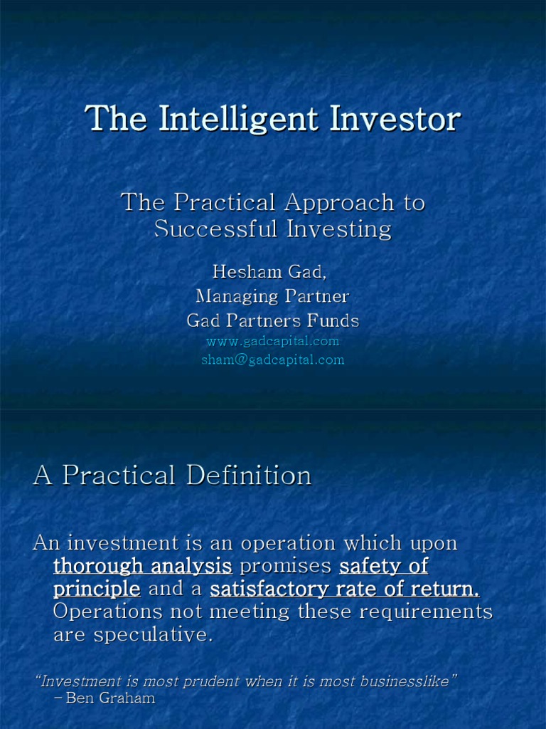 Investment | PDF | Investing | Investor