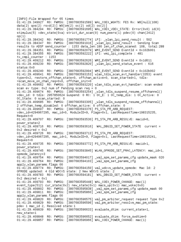 Cnss FW Logs Current | PDF | Computer Science | Computing
