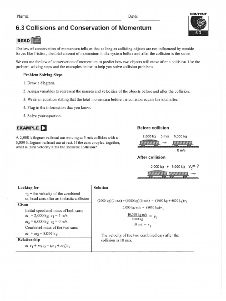 Collision ConservationMomentum CPO | PDF