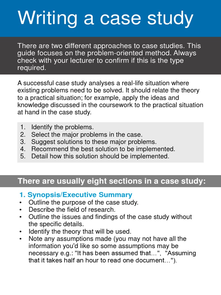 Writing A Case Study | PDF | Case Study | Theory