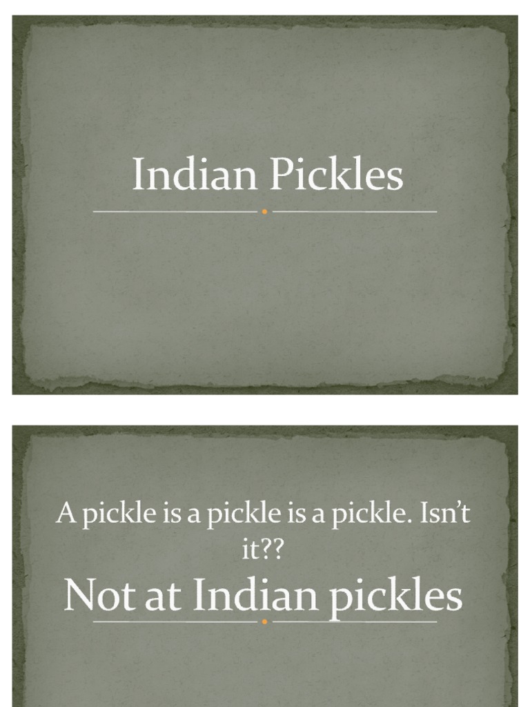 Indian Pickles - Final | PDF | Brand | Foods