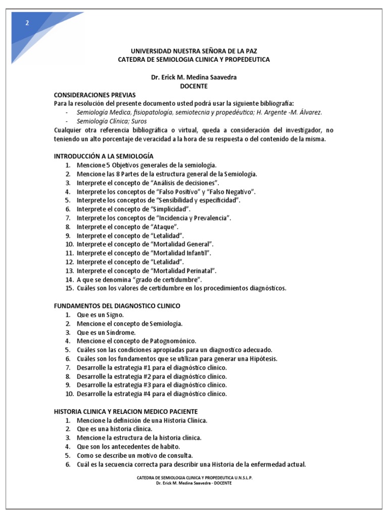 Banco de Preguntas | PDF | Clínica | Diagnostico medico