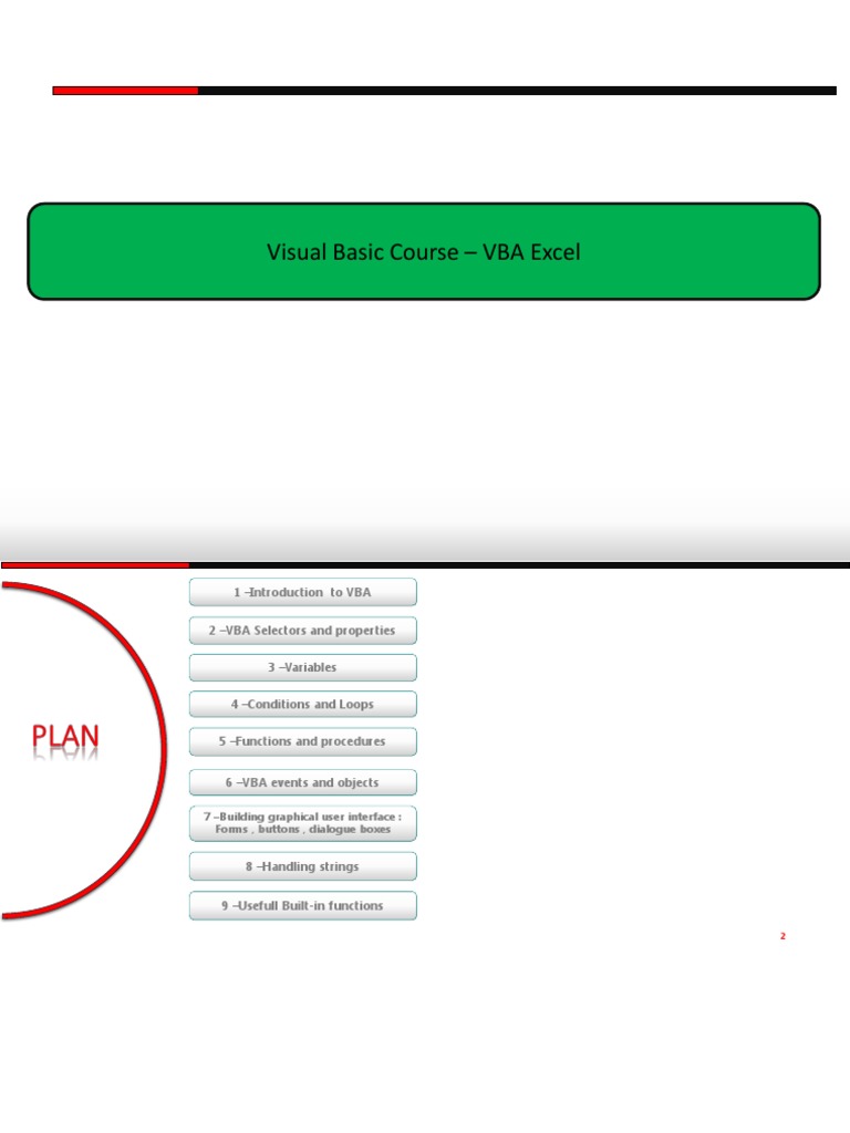 Visual Basic Course - VBA Excel | PDF | Data Type | Array Data Type
