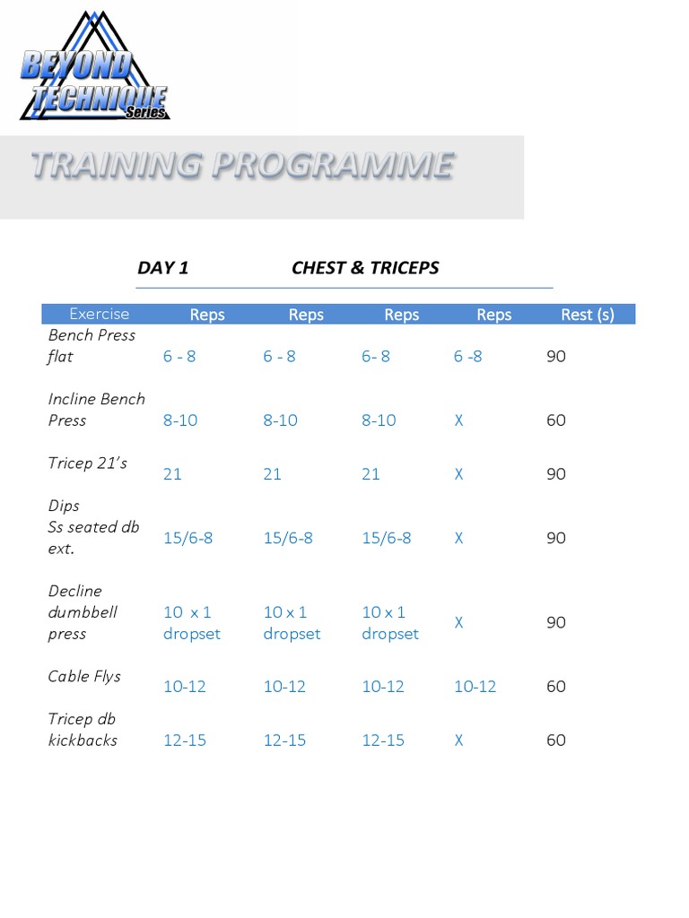 8 Week Training Programme | PDF | Athletic Sports | Individual Sports