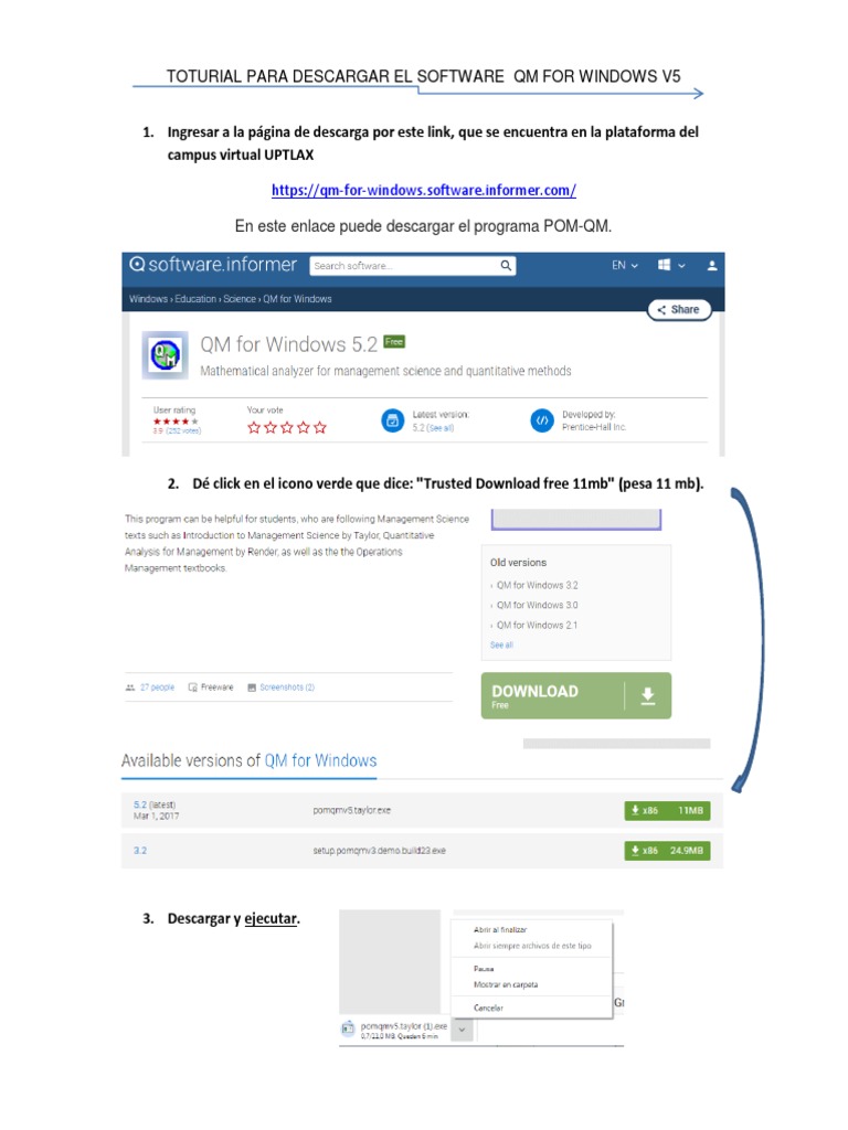 Tutorial QM FOR WINDOWS V5 | PDF