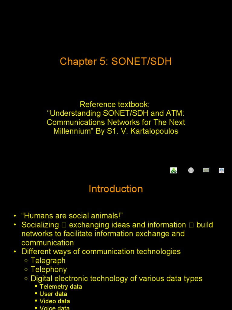 Chapter 5: SONET/SDH | PDF | Digital Subscriber Line | Computer Network