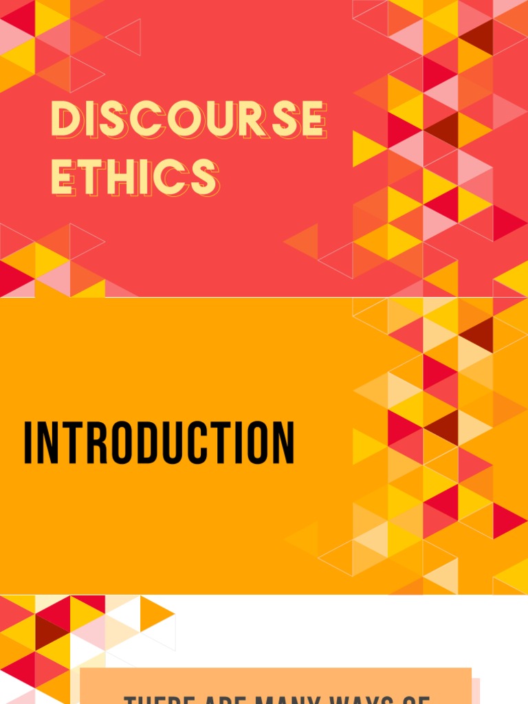 Discourse Ethics (Powerpoint) | PDF