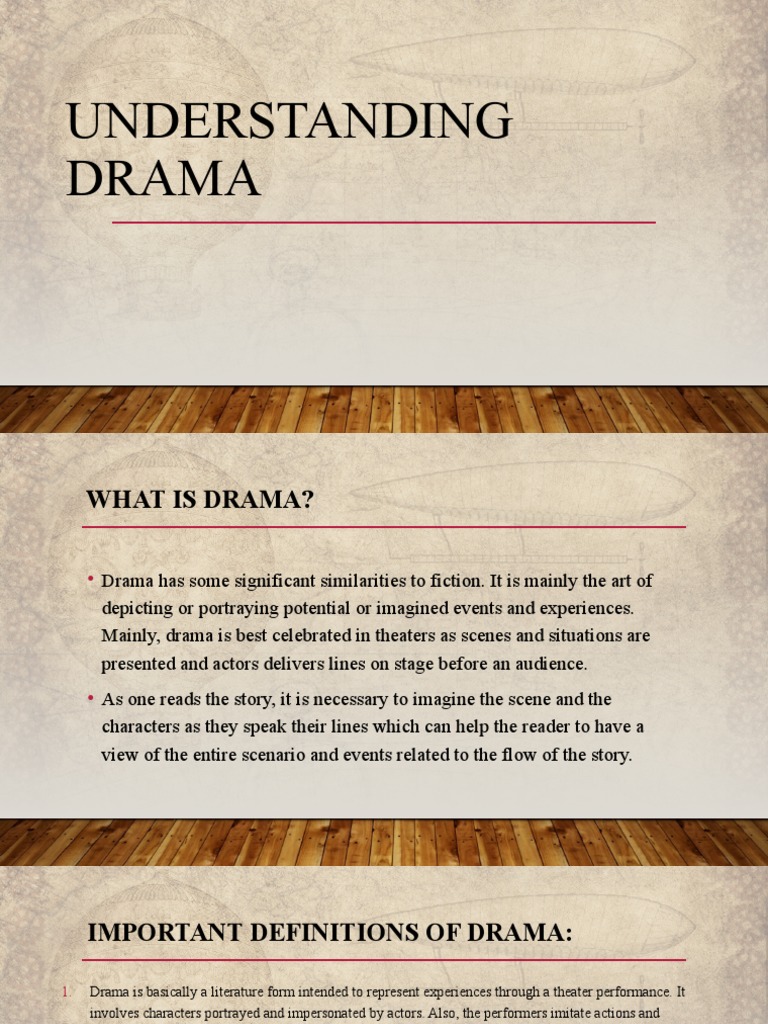 4th Quarter - Lesson 8 - Understanding Drama | PDF | Comedy | Play ...