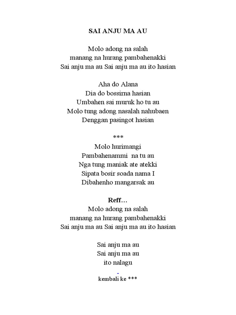 Sai Anju Ma Au | PDF