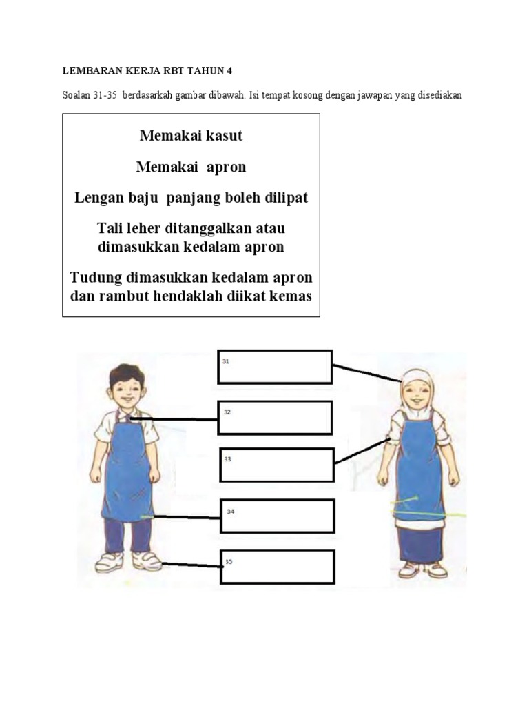 Lembaran Kerja RBT Tahun 4 | PDF