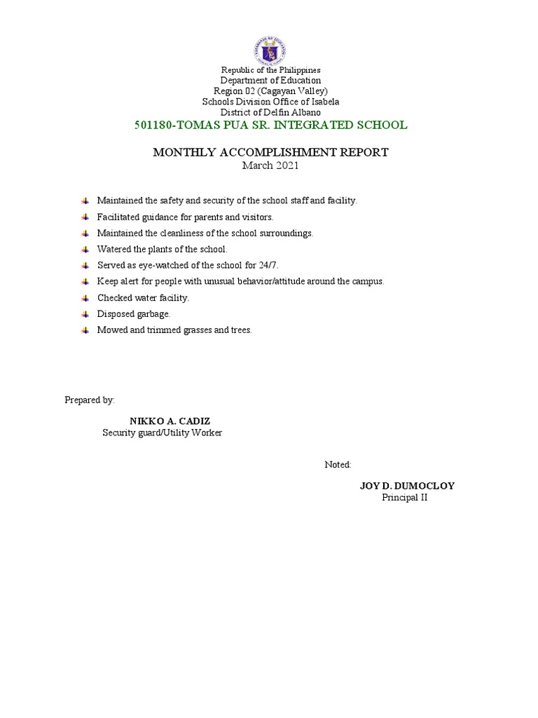 Maintaining Safety, Security, and Cleanliness: The Monthly ...