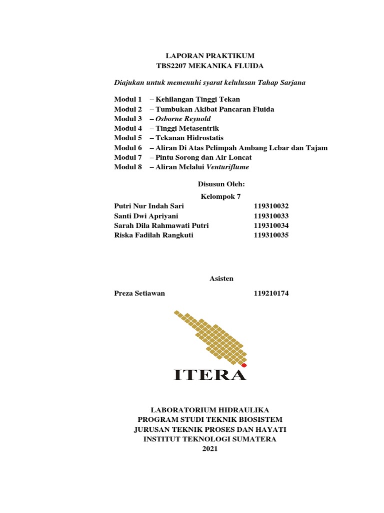 Gabungan Laporan Mekflu Kelompok 7 | PDF