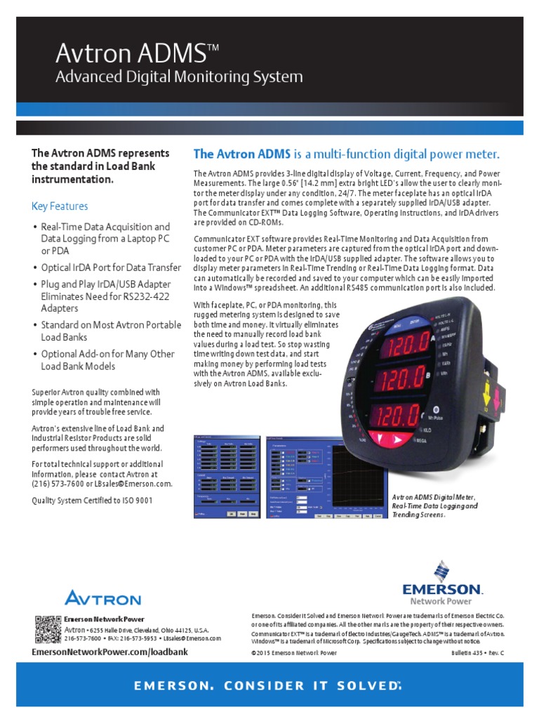 Avtron ADMS: Advanced Digital Monitoring System | PDF | Personal ...