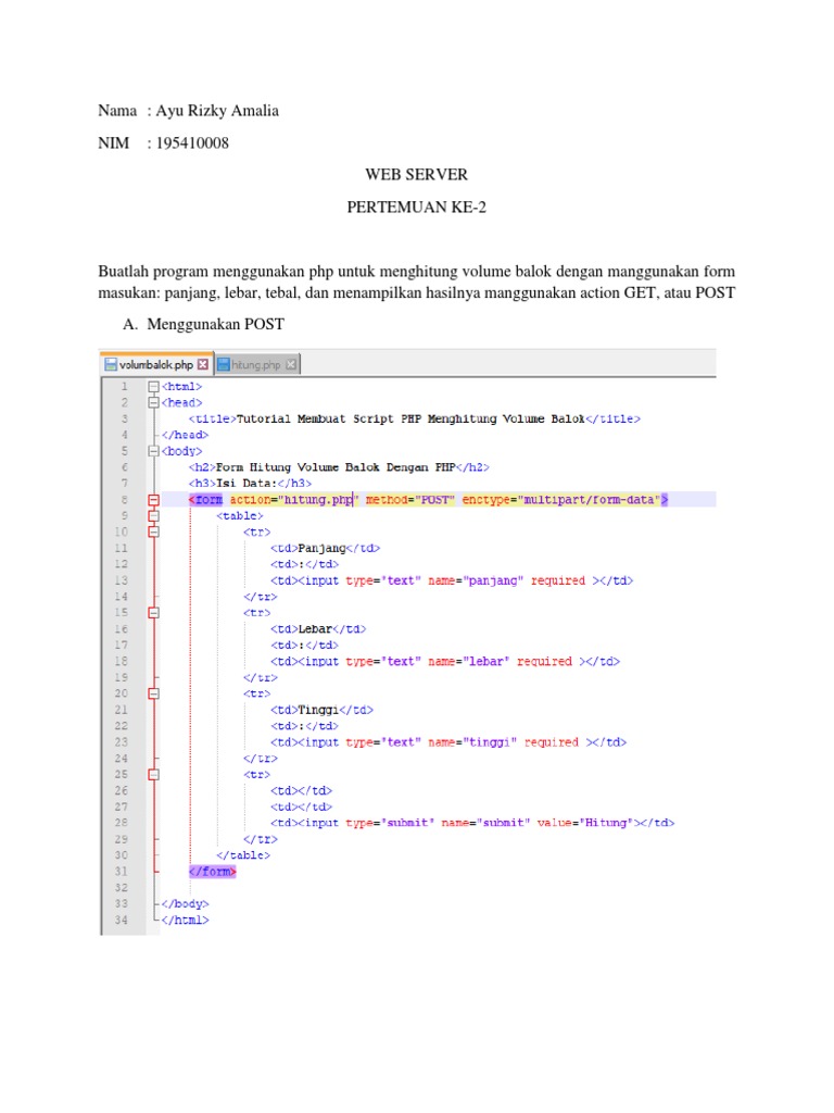 Dasar Dan Sintak Penulisan Program Web Server | PDF | Bisnis | Komputer