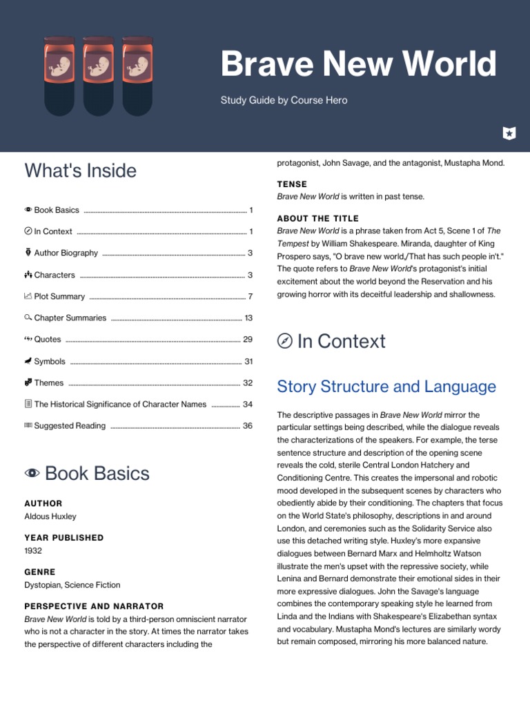 Brave-New-World - COURSE HERO | PDF