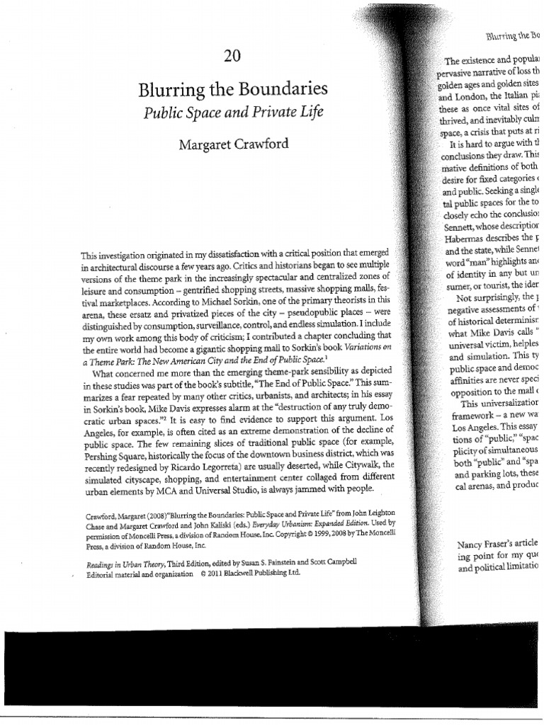Crawford, Blurring The Boundaries | PDF