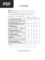 Validation Sheet For Research Questionnaire | PDF