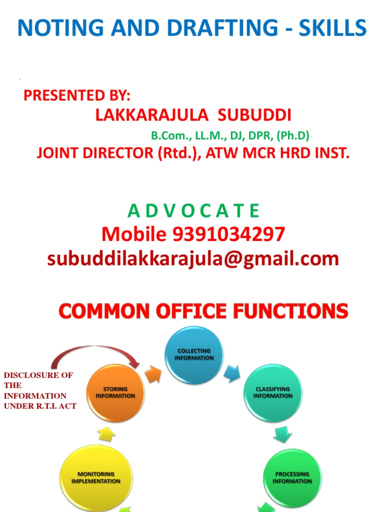 Noting and Drafting 1 | PDF | Mail | Communication