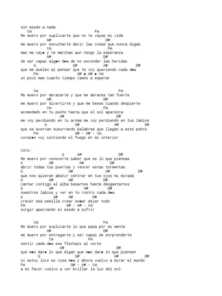 Alex Ubago - Sin Miedo A Nada | PDF