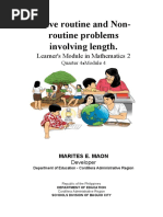 Detailed Lesson Plan in Mathematics 2 Solves Routine and Non-Routine Problems Involving Addition ...