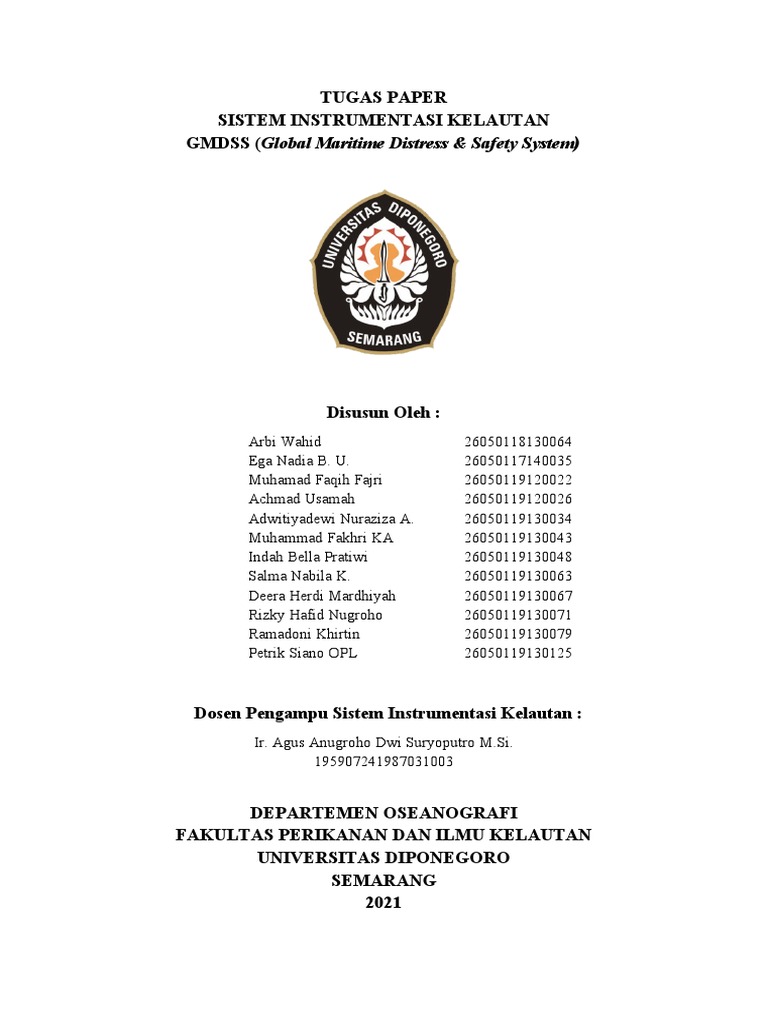 Kelompok 1 Gmdss Sik B | PDF