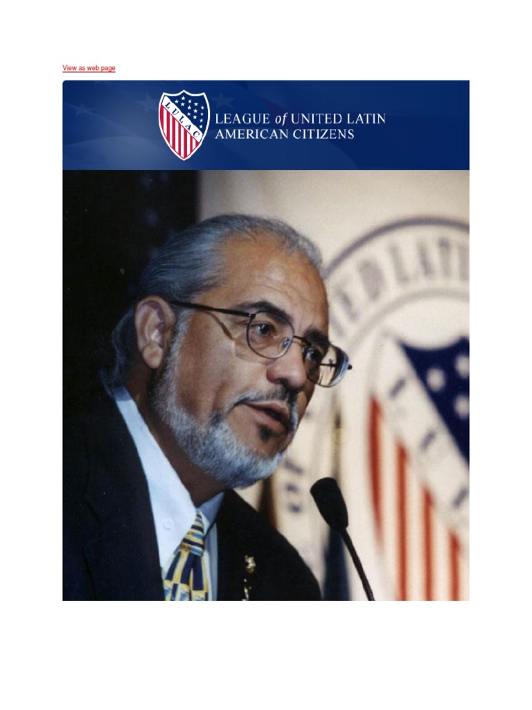 LULAC Womens Leader Pays Tribute To Late National President Enrique ...