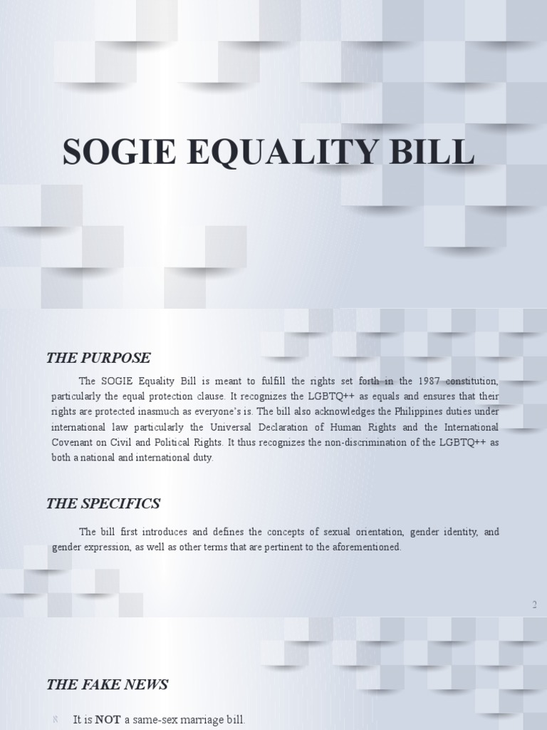 Sogie Equality Bill | PDF
