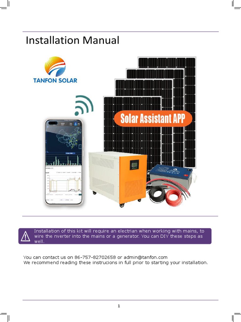 3kw Single Phase Solar System Tips About The Connection | PDF | Power ...