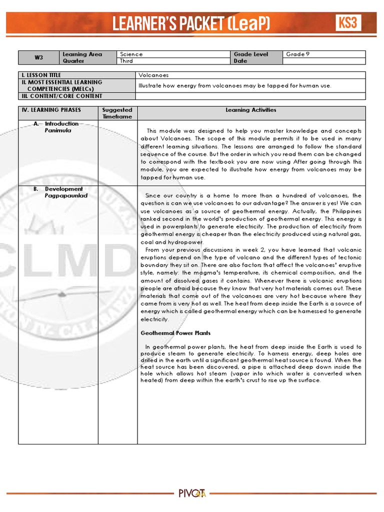 Panimula This Module Was Designed To Help You Master Knowledge and ...