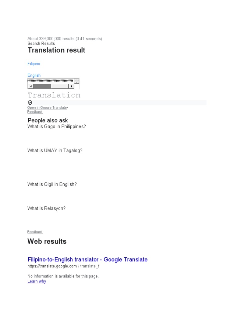 Translate Tagalog to English Online | PDF | Tagalog Language | Google Play