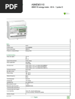 iEM3255 Energy Meter Datasheet | PDF | Electricity | Manufactured Goods
