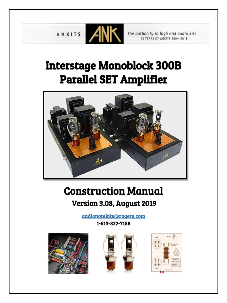 Interstage 300B Parallel Monoblock V 3.08 | PDF | Soldering | Resistor