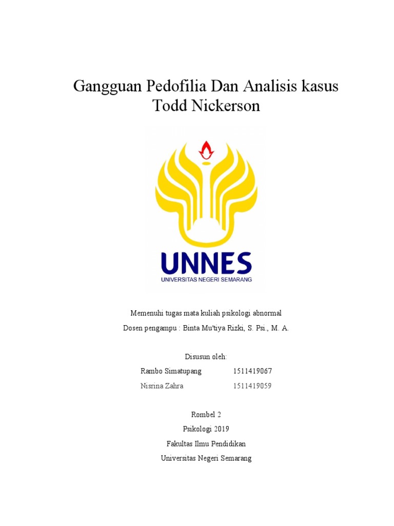 Pedofilia: Analisis Kasus dan Dampak | PDF | Pengembangan Diri | Sains ...