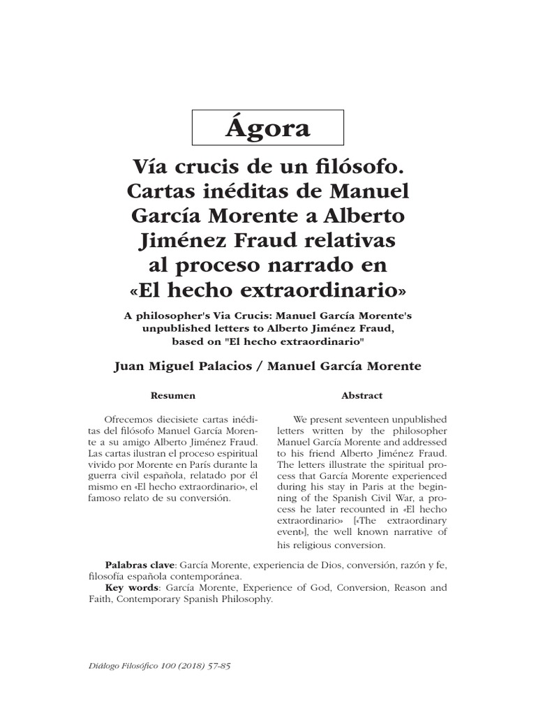 Cartas de Manuel García Morente | PDF | Madrid | España