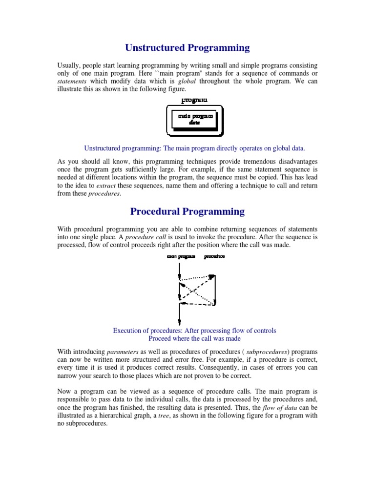 A Survey of Programming Techniques | PDF | Modular Programming | Object ...