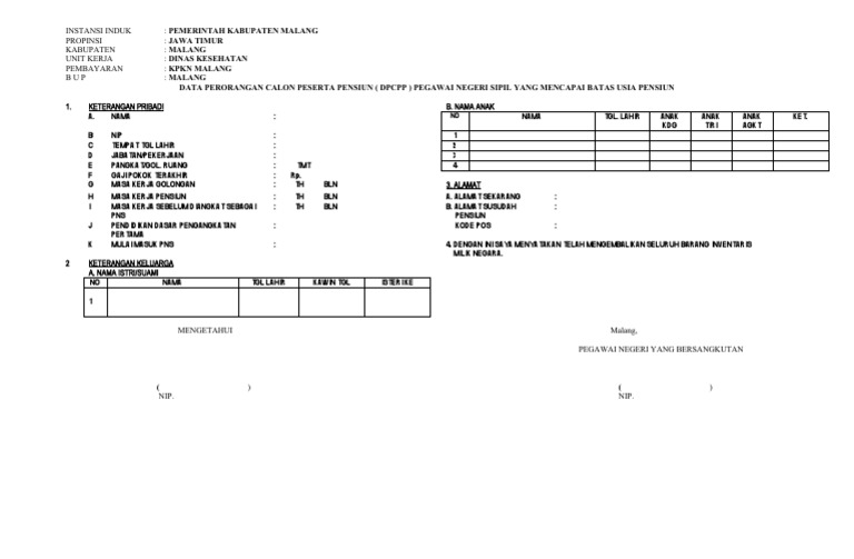 Format DPCP - Contoh | PDF