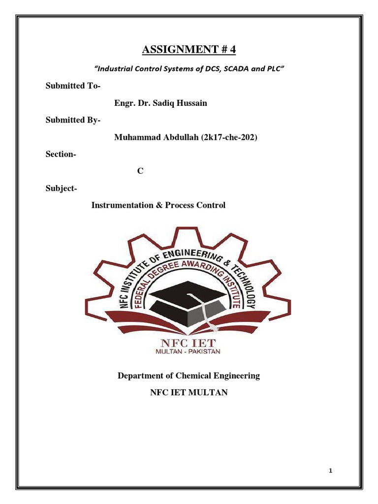 Assignment 4 | PDF | Programmable Logic Controller | Scada