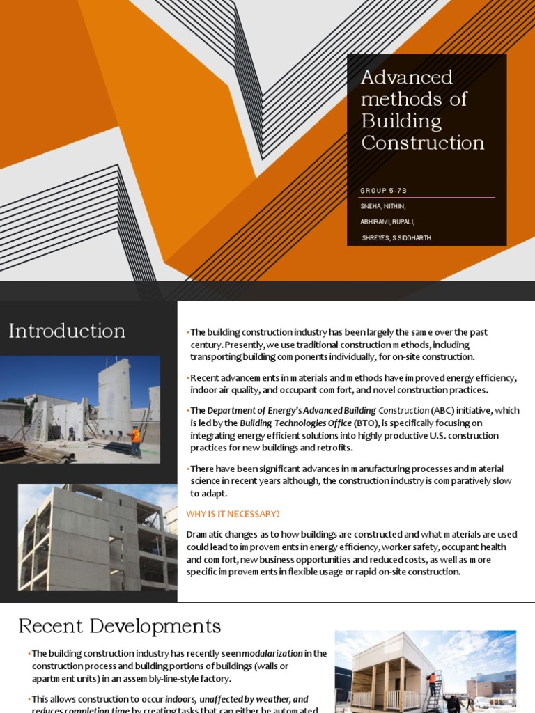 Advanced Building Construction Methods | PDF | 3 D Printing | Computer ...