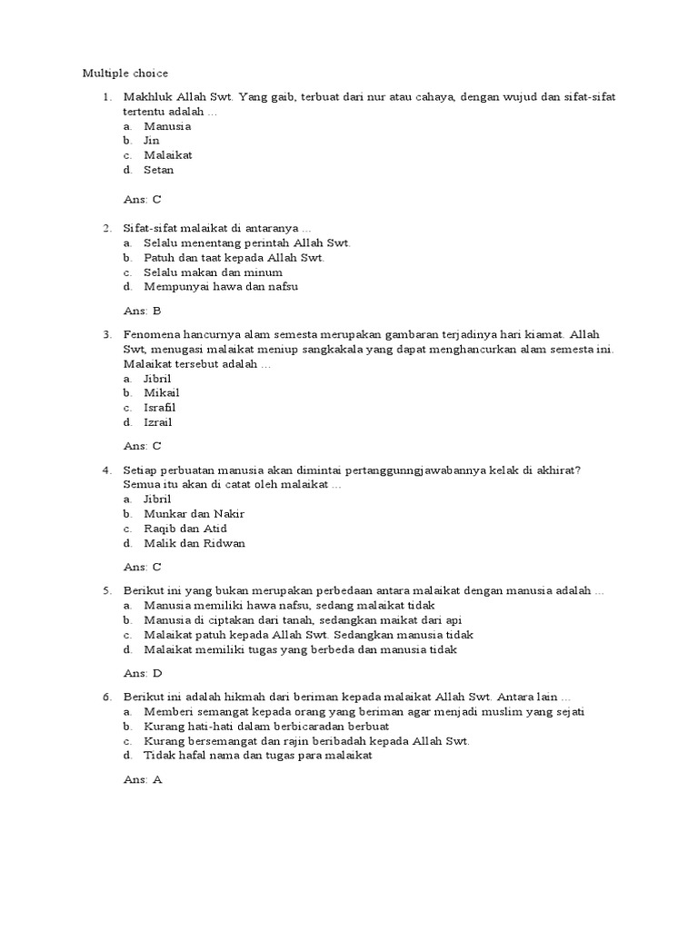 Pai Kelas Vii SMP 3 | PDF