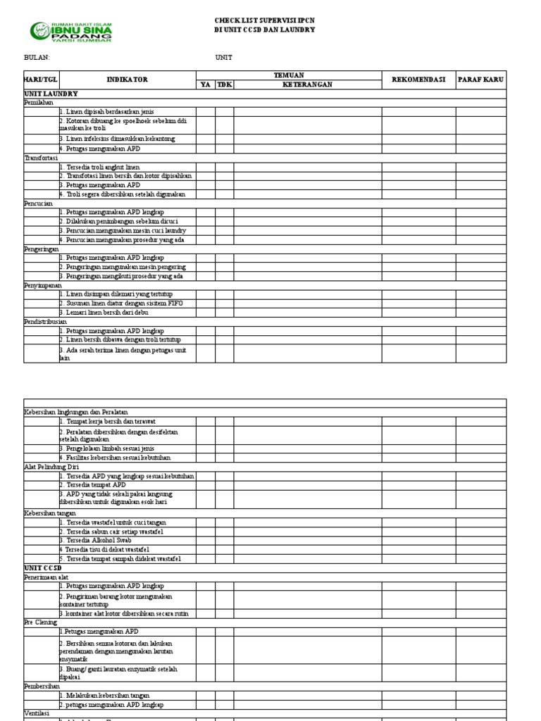 Form Supervisi PPI | PDF