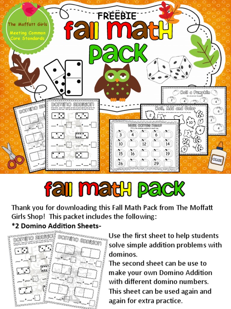 FallMathPackFREEBIE 1 | PDF