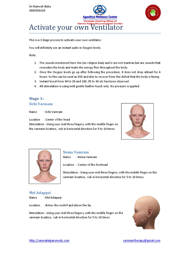 Activate Your Own Ventilator Using Varmam by S Ramesh Babu From VKRC ...