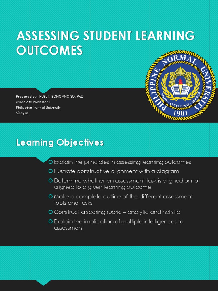 Assessing Student Learning Outcomes | PDF | Educational Assessment | Rubric (Academic)
