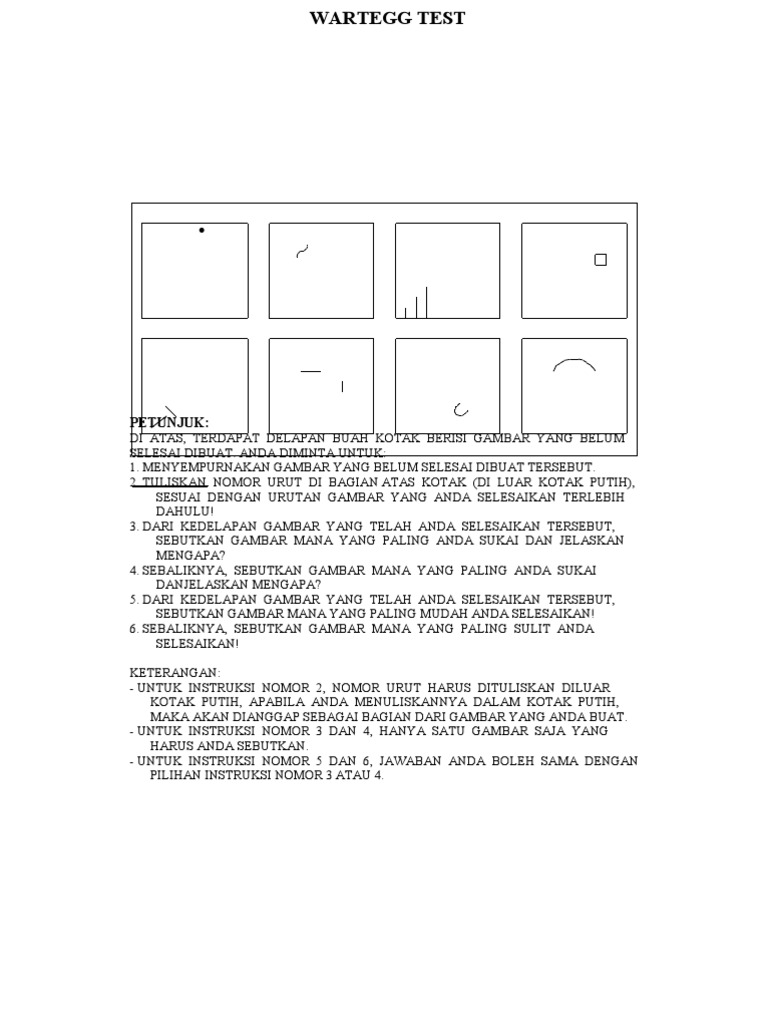 Psikotes Wartegg Test | PDF