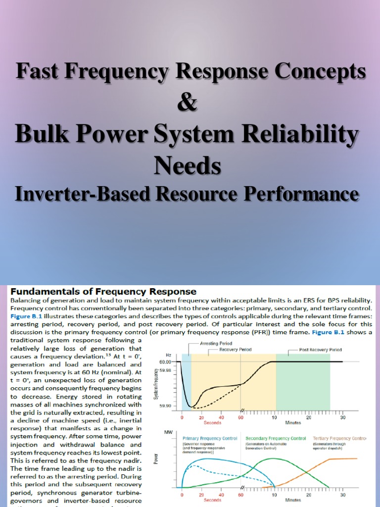 Fast Frequency Response Concepts | PDF