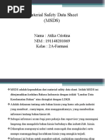 Msds Detergen (Lembar Data Keselamatan Bahan) | PDF