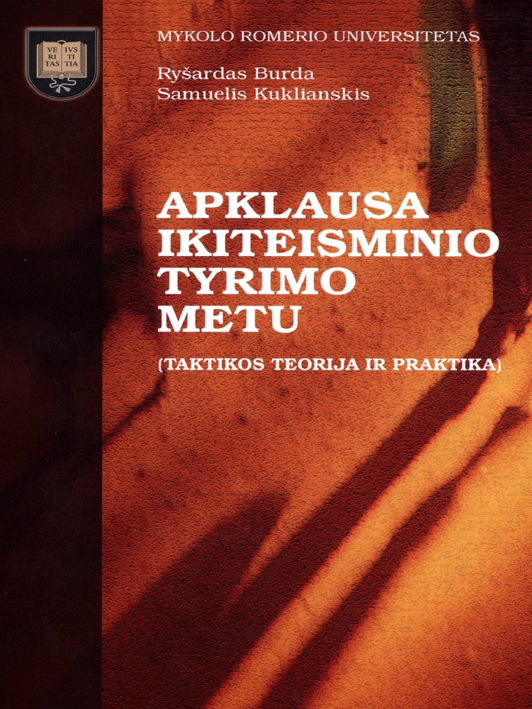 Apklausa Ikiteisminio Tyrimo Metu | PDF