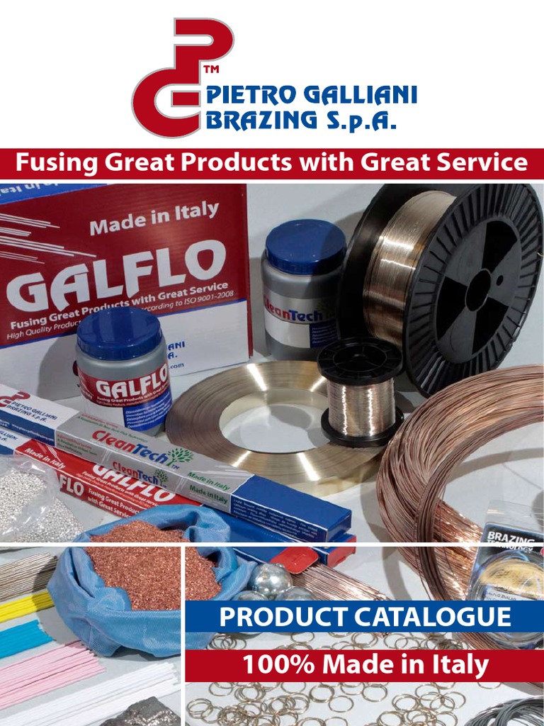 Pietro Galliani Brazing Spa d4fc6 Info | PDF | Alloy | Building Materials