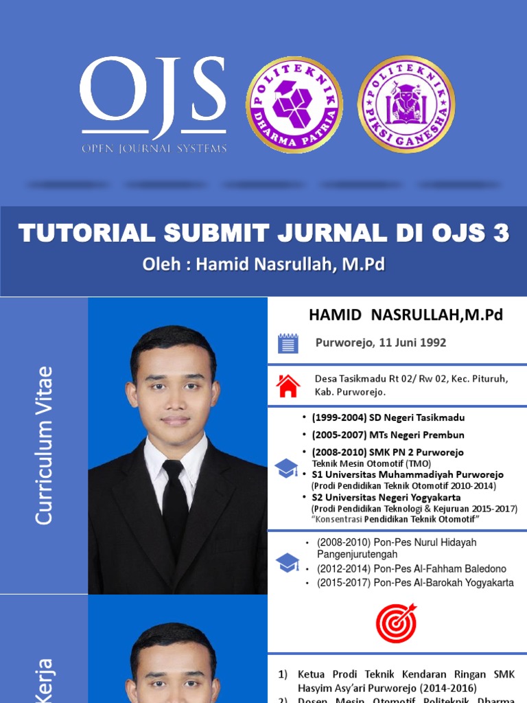 Tutorial Submit Jurnal Di Ojs 3 | PDF